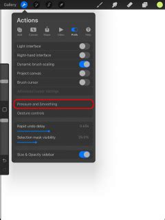 Procreate How To Turn Off Pressure Sensitivity