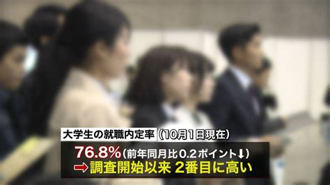 大学生就職内定率 過去2番目の高水準（2019年11月15日掲載）｜日テレnews Nnn