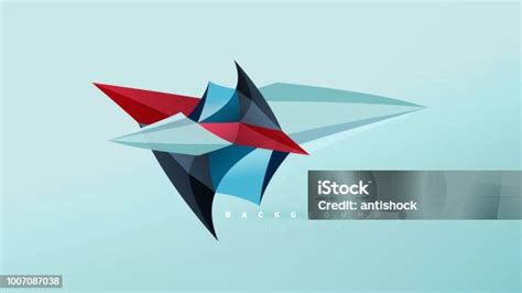 초록 배경기하학적 종이 접기 스타일 모양 구성 삼각형 낮은 폴 리 디자인 개념 다채로운 최신 유행 최소한의 그림 추상적인에 대한 스톡 벡터 아트 및 기타 이미지 Istock