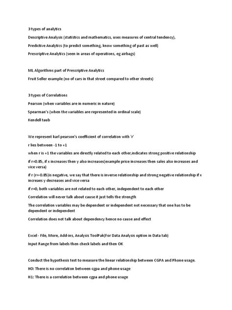 Data Mining Notes Pdf P Value Data Analysis