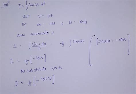 Solved Evaluate The Integral S Sin T Dt Find U P Find Du P Course Hero