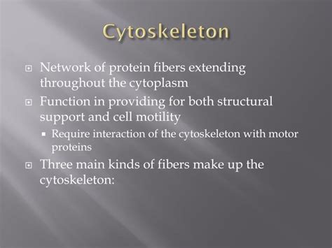 PPT Cytoskeleton PowerPoint Presentation Free Download ID