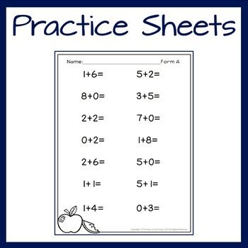 Addition Fact Practice Sums By Primary On The Prowl TpT