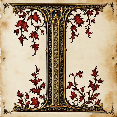 Free Gothic Illuminated Letter Image Illuminated Manuscript Gothic