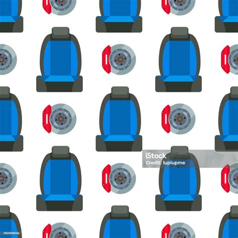 아동 자동차 좌석 원활한 패턴 배경 보호 보안 차량 자동 벨트 교통 벡터 일러스트 레이 션 교통 수단 좌석에 대한 스톡 벡터