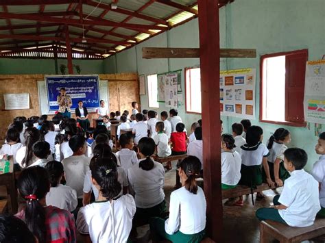 ကွန်ဟိန်းမြို့၊ အမှတ် ၂ အခြေခံပညာမူလတန်းကျောင်း၌ မူးယစ်ဆေးဝါးအန္တရာယ် အသိပညာပေးဟောပြောပွဲနှင့် ဓ