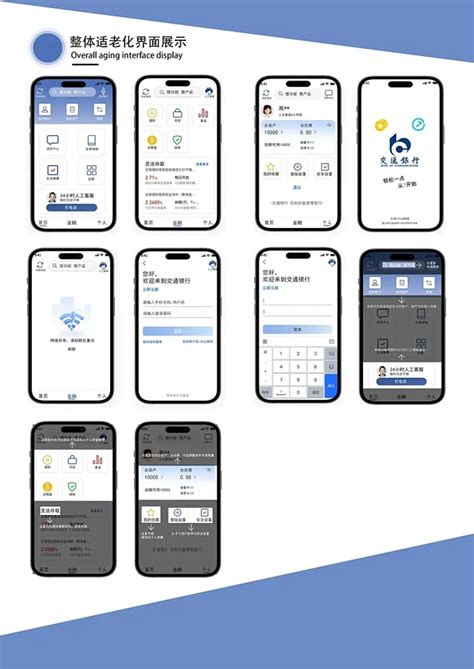交通银行app适老化UI设计