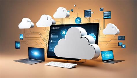 Technology Cloud Computing Premium Ai Generated Image