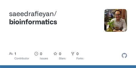 GitHub Saeedrafieyan Bioinformatics