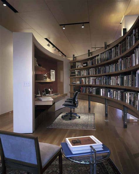 28 Dreamy Home Offices With Libraries For Creative Inspiration Home Library Design Home