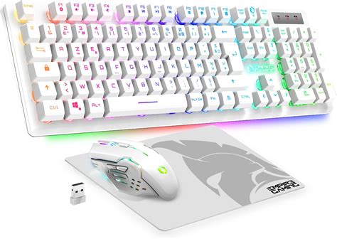 Empire Gaming Armor RF Pack Clavier Souris Gaming sans Fil AZERTY Français Layout RGB