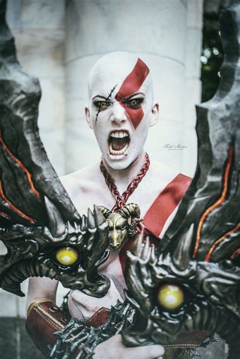 Terrifyingly Well Done Female Kratos Cosplay God Of War Amazing