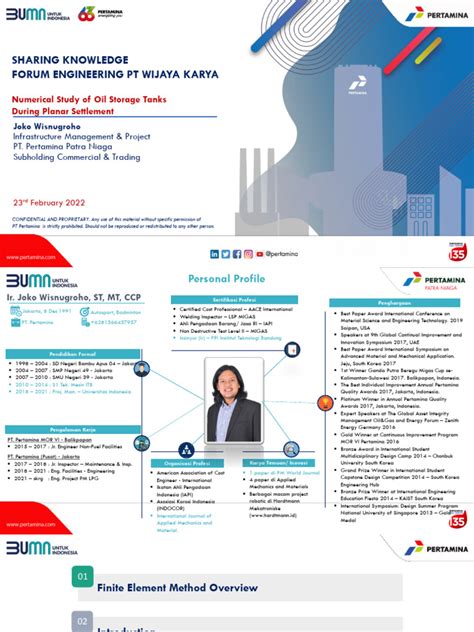 Joko Wisnugroho Numerical Study Of Oil Storage Tanks Finite Element