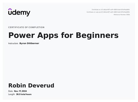 Robin Deverud On Linkedin I Finally Finished The Course Power Apps For Beginners By Byron