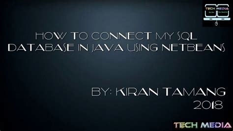 How To Connect My Sql Database In Java Using Netbeans Connection