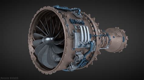 Jet Engine 3d Model Cgtrader