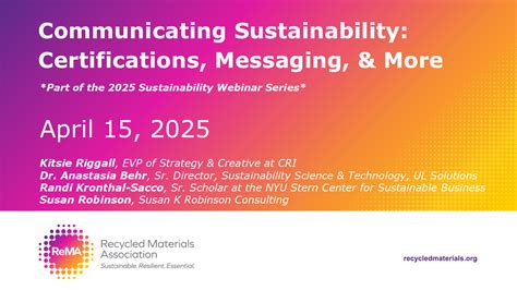 Communicating Sustainability Certifications Messaging And More Rema