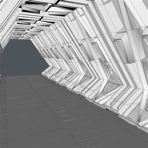 공상 과학 터널 3d 모델 6 3ds C4d Fbx Obj Free3d