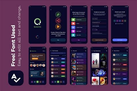 Quiz Mobile Application Ui Kit Design Websites Ft Mobileappdesign