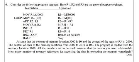 Solved Consider The Following Program Segment Here R1 ﻿r2