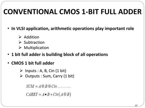Implementation Of 1 Bit Full Adder Using Gate Diffusion Input Gdi