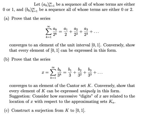 Solved Let Ak Be A Sequence All Of Whose Terms Are Chegg Com
