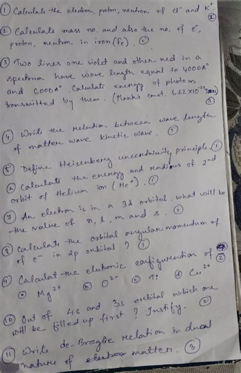 Calculate The Election Proton Neutron Of Cland K Calcula