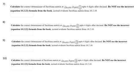 Use Four Point Gaussian Quadrature In 2d To Calculate