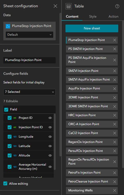 Table Widget Reordering Export Fields Esri Community
