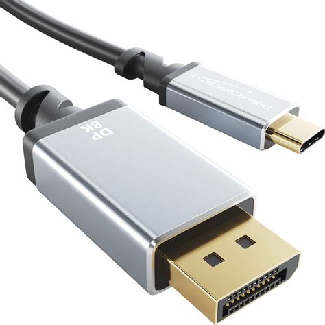 8k Usb C To Displayport 1 4 Adapter Cable With Break Proof Full Metal Connectors 6ft