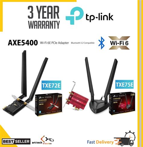TP LINK ARCHER ARCHER TXE72E ARCHER TXE75E AXE5400 WI FI 6E BLUETOOTH 5 2 PCIE ADAPTER