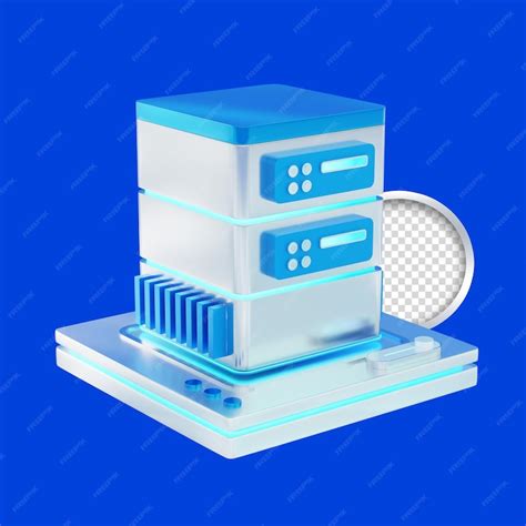 Premium Psd Bigdata And Server System 3d Icon