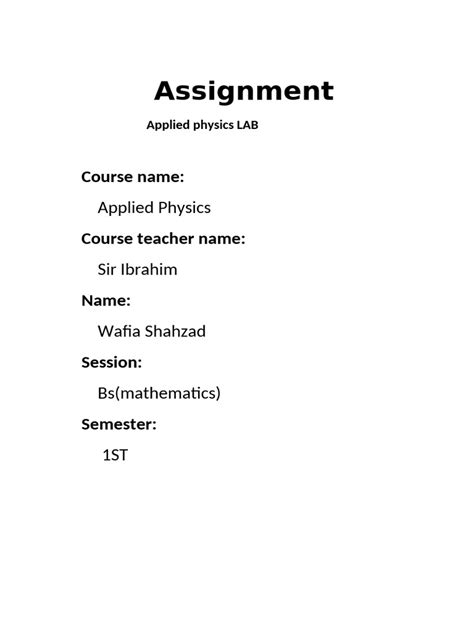 Assignment Pdf
