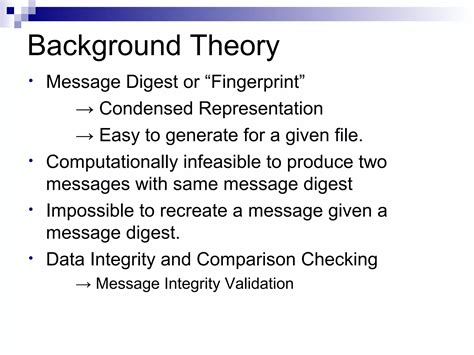 Secure Hashing Algorithm Ppt