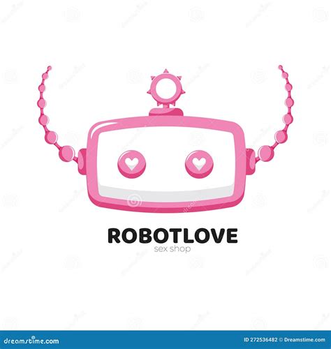 Logo For Sexshop Robot Sexual Erotic Logotype For Business Stock
