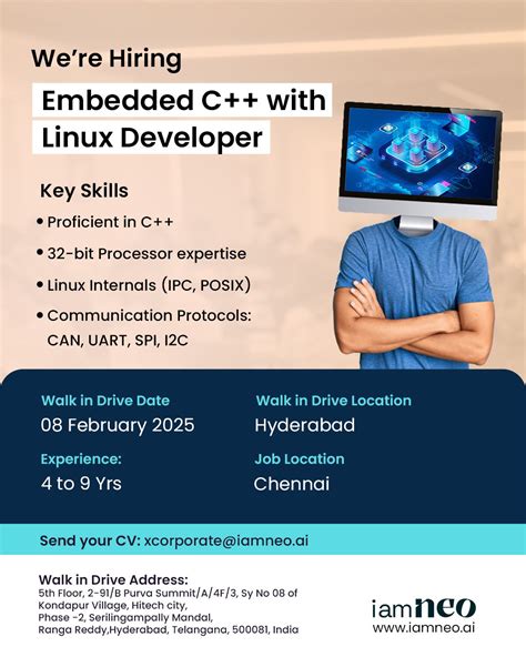 Hiring Embeddedc Linux Iamneo An Niit Venture