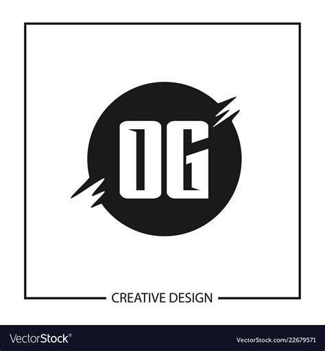 Initial Letter Og Logo Template Design Royalty Free Vector