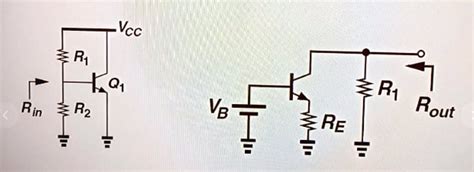 SOLVED Calculate The Small Signal Input And Output Impedances Of The Following Circuits By