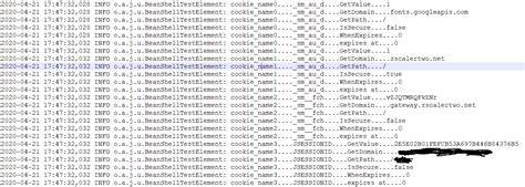 jmeter returns jsessionid cookie expiration time as 0 however browser