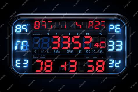 Premium Photo Digital Clock Displaying Current Time And Date