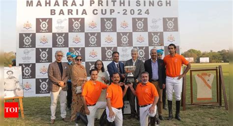 Team Baria Beat Rajasthan Polo Club 5 4 To Clinch Maharaj Prithi Singh
