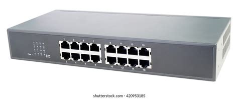 Poe Ethernet Switch Isolated On White Stock Photo Shutterstock