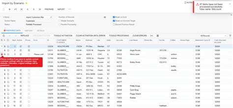 please confirm if you want to update current customer settings with