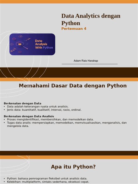 data analytics dengan python adam rais pdf