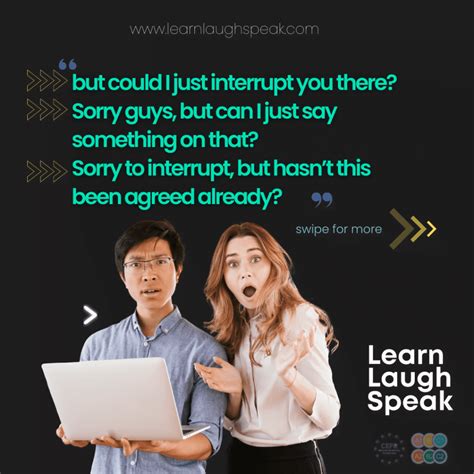 How To Ways To Interrupt And Not Get Fired Learn Laugh Speak