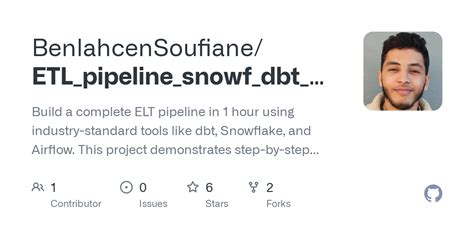 Github Benlahcensoufianeetlpipelinesnowfdbtairf Build A Complete Elt Pipeline In 1 Hour