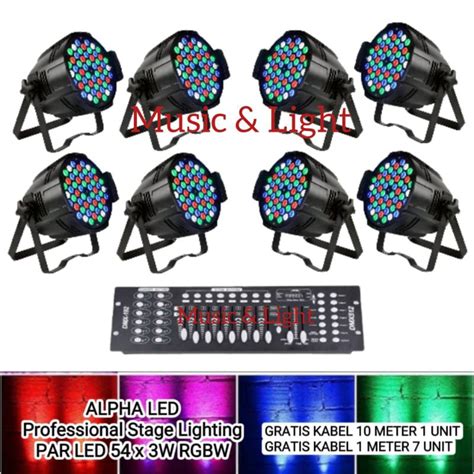 Jual Paket Lighting Parled X W Led X Watt Line Rgbw Unit Merk Baisun Lampu Par Led