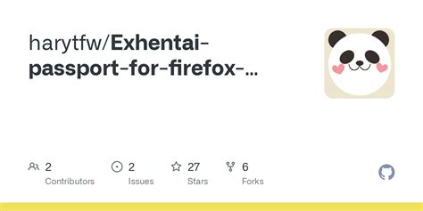 Github Harytfwexhentai Passport For Firefox Webextension