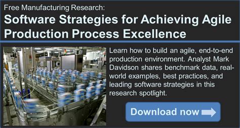4 Manufacturing Software Apps Supporting Operational Agility Data