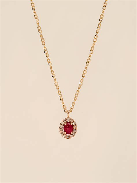 Flower Ruby Necklace 프릿